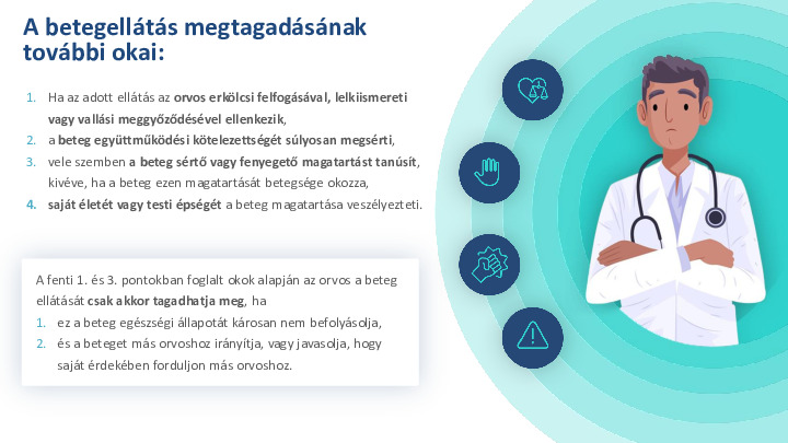 A betegellátás megtagadásának további okai