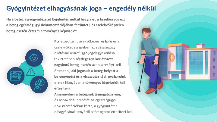 Gyógyintézet elhagyásának joga – engedély nélkül
